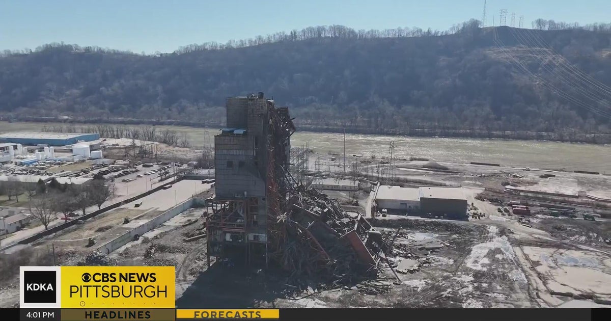 Cheswick Power Plant demolition doesn't go according to plan - CBS ...