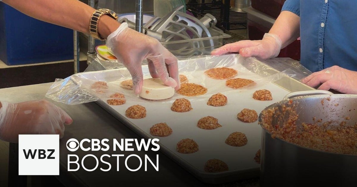 How a hockey puck plays a key role at a Massachusetts bakery - CBS Boston