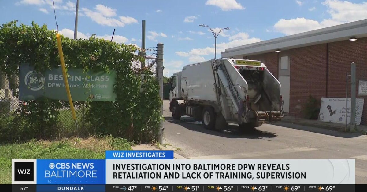 Investigation details concerns at Baltimore's DPW - CBS Baltimore