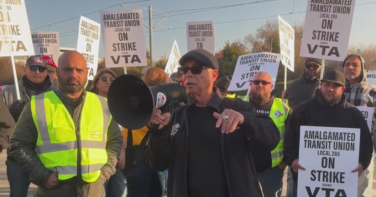 VTA workers' strike enters second day - CBS San Francisco
