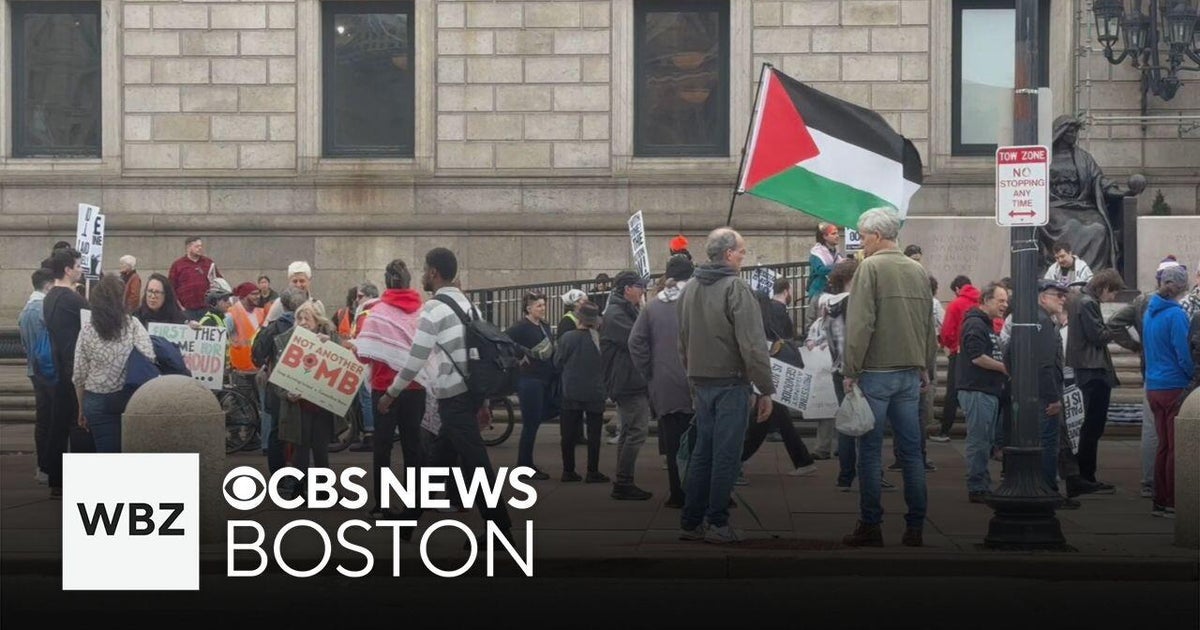 Demonstration held in Boston in support of detained pro-Palestinian ...