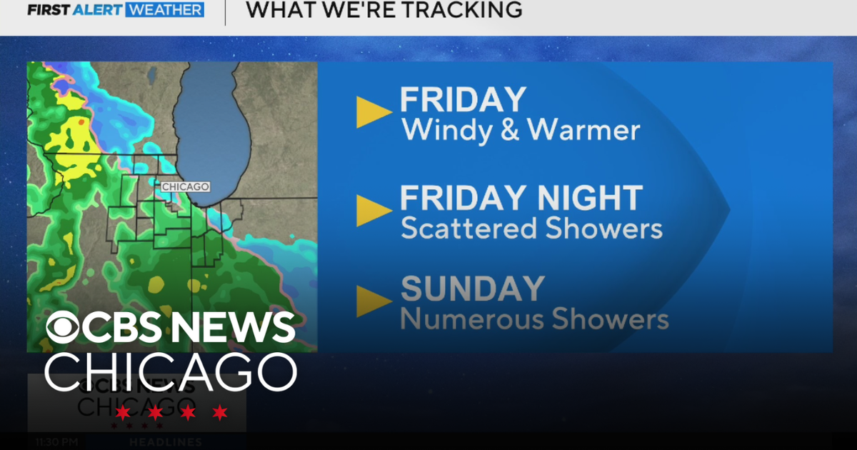 Scattered showers Friday night, numerous showers Sunday in Chicago ...