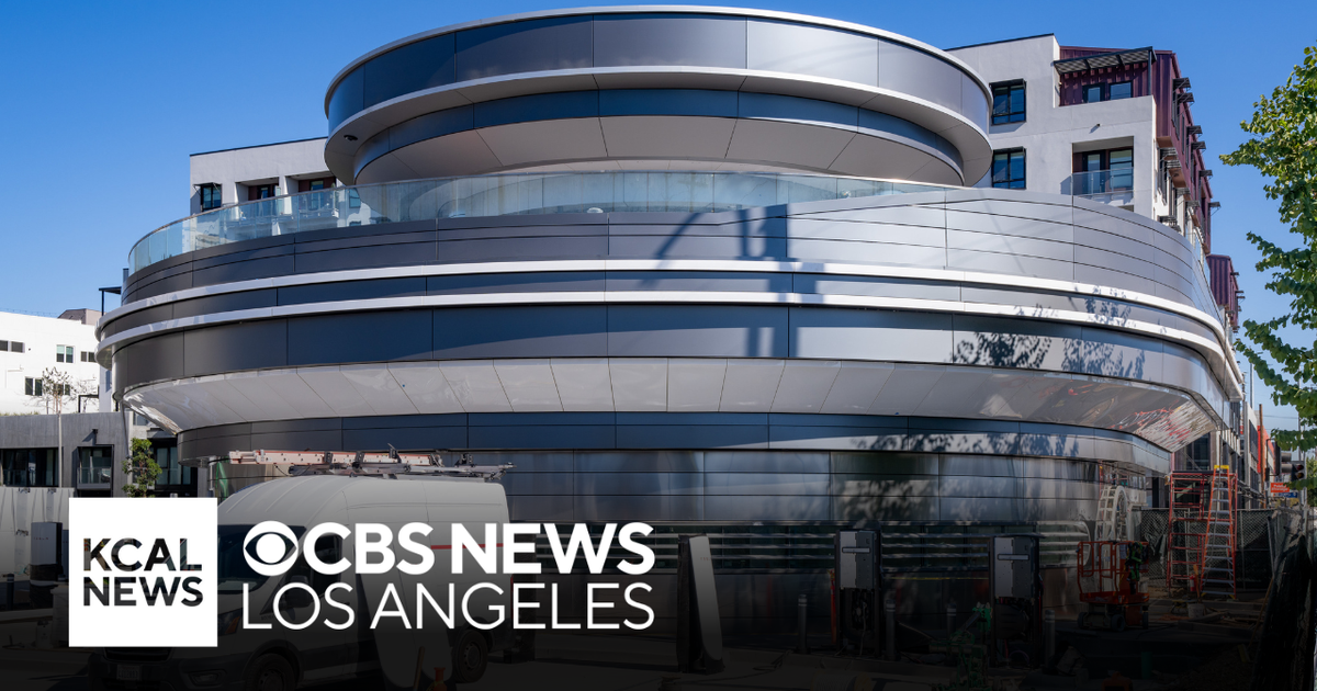 Elon Musk's Tesla diner in Hollywood nearly ready for opening - CBS Los ...