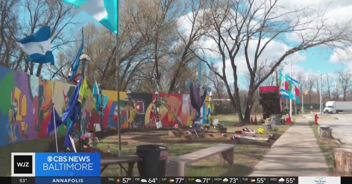 Artist of Key Bridge mural reflects one year after collapse - CBS Baltimore