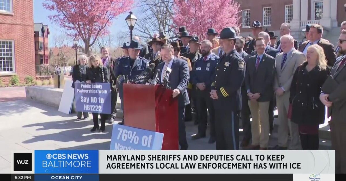 Maryland sheriffs push to keep law enforcement agreement with ICE - CBS ...