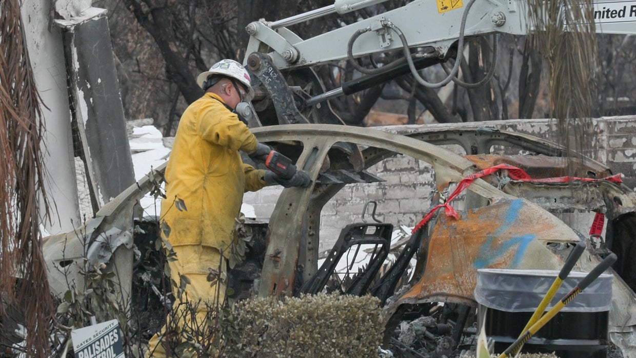 California wildfire cleanup crews tackle toxic waste, risk of exploding ...
