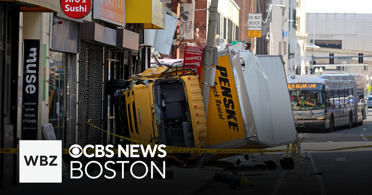 Four people hurt in Boston truck crash, witnesses describe chaotic ...