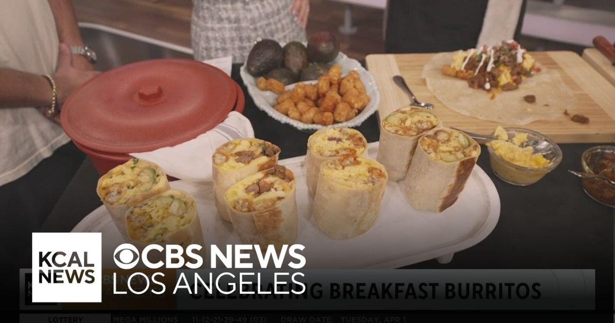 National Breakfast Burrito Day with Sobuneh restaurant - CBS Los Angeles