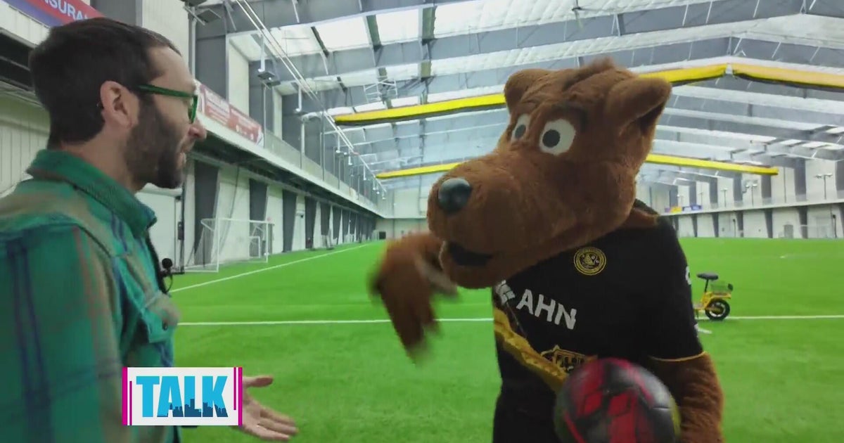 Meeting the Pittsburgh Riverhounds' mascot, Amo - CBS Pittsburgh