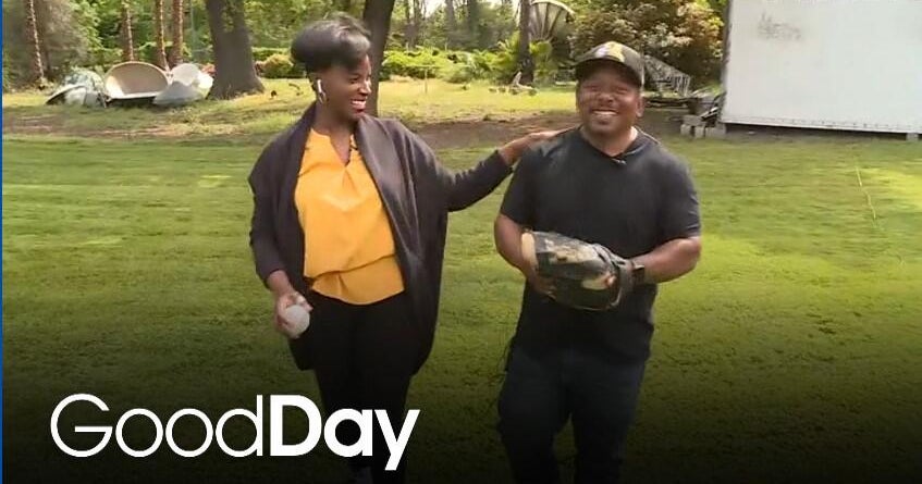 Helping Courtney Perfect Her First Pitch Ahead of the River Cats Game ...