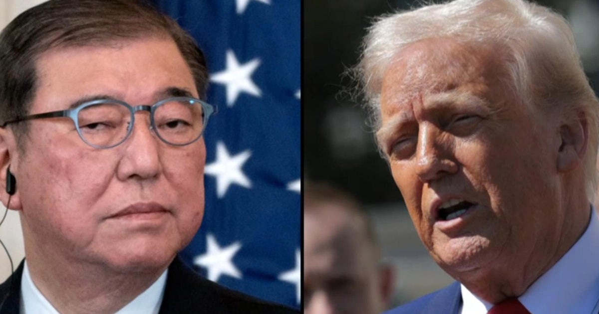 Trump meets with Japanese officials about tariffs - CBS News