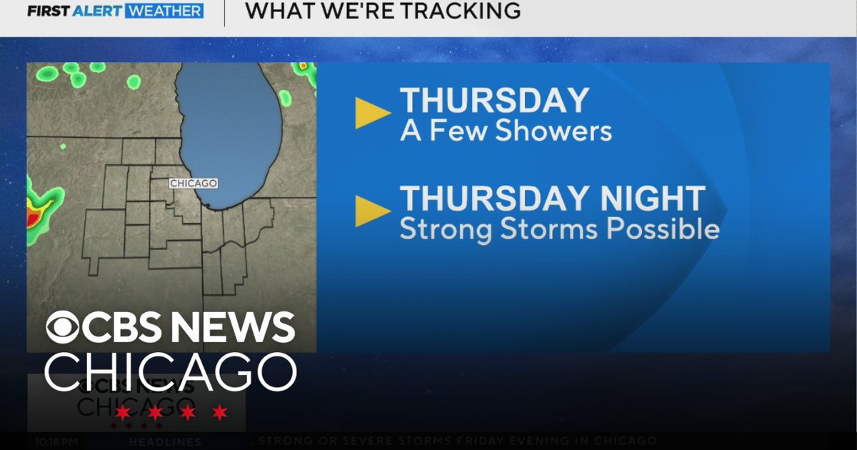 Strong storms possible Thursday night in Chicago - CBS Chicago