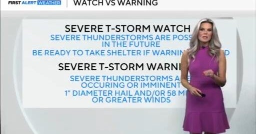 Severe Weather Watch vs. Warning: What’s the Difference? - CBS Colorado