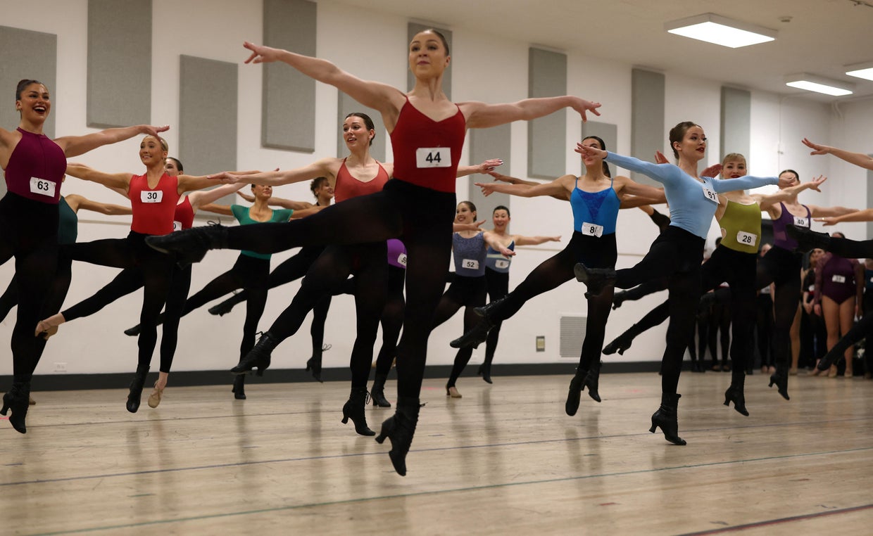 Radio City Rockettes hold auditions in NYC for their 100th anniversary ...