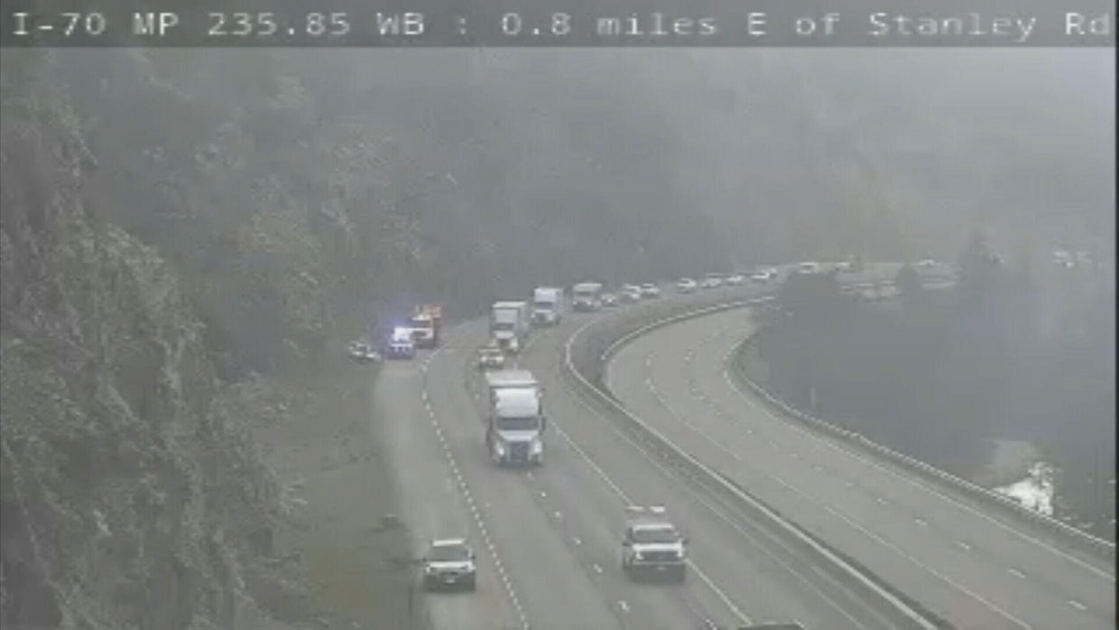 Crash causes rock slide on I-70 in Colorado's mountains, 1 rushed to ...
