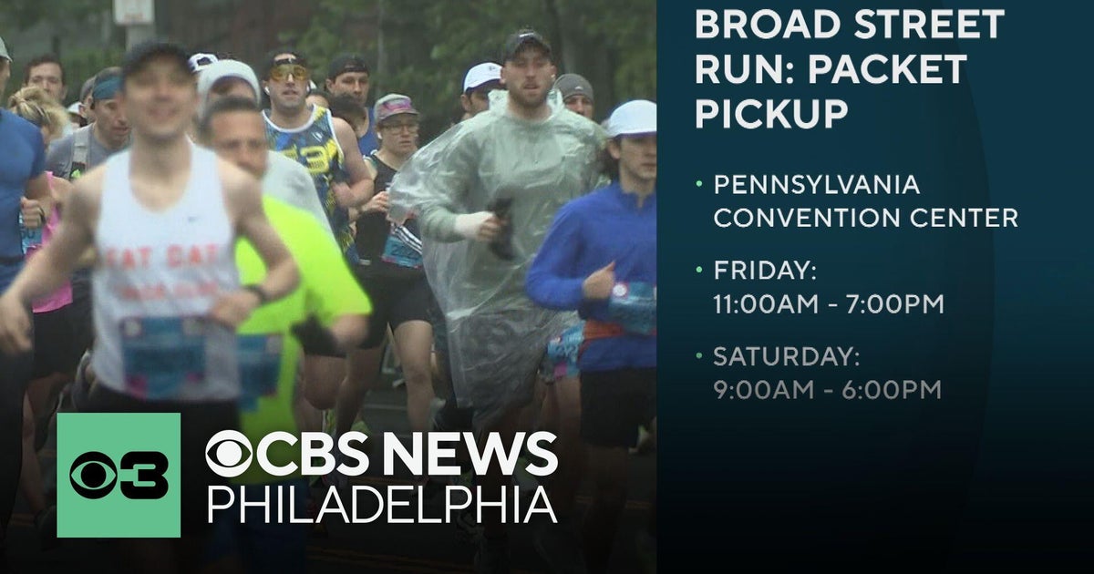 Broad Street Run packet pickup starts Friday in Philadelphia - CBS ...