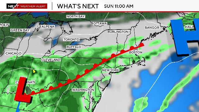 Boston weather forecast maps for this weekend show storm threat before ...