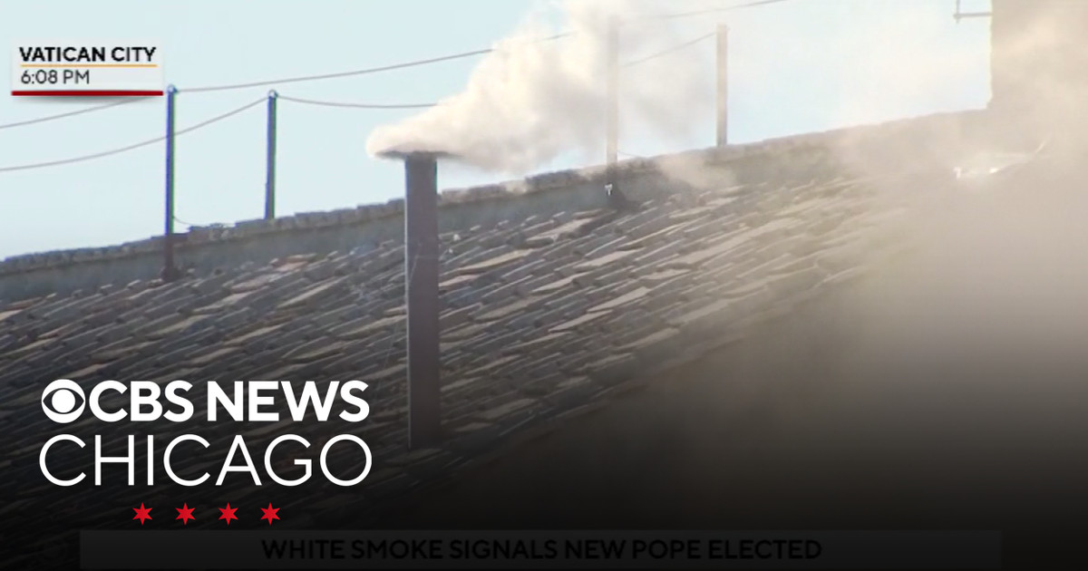 New pope elected: White smoke streams out of Sistine Chapel - CBS Chicago