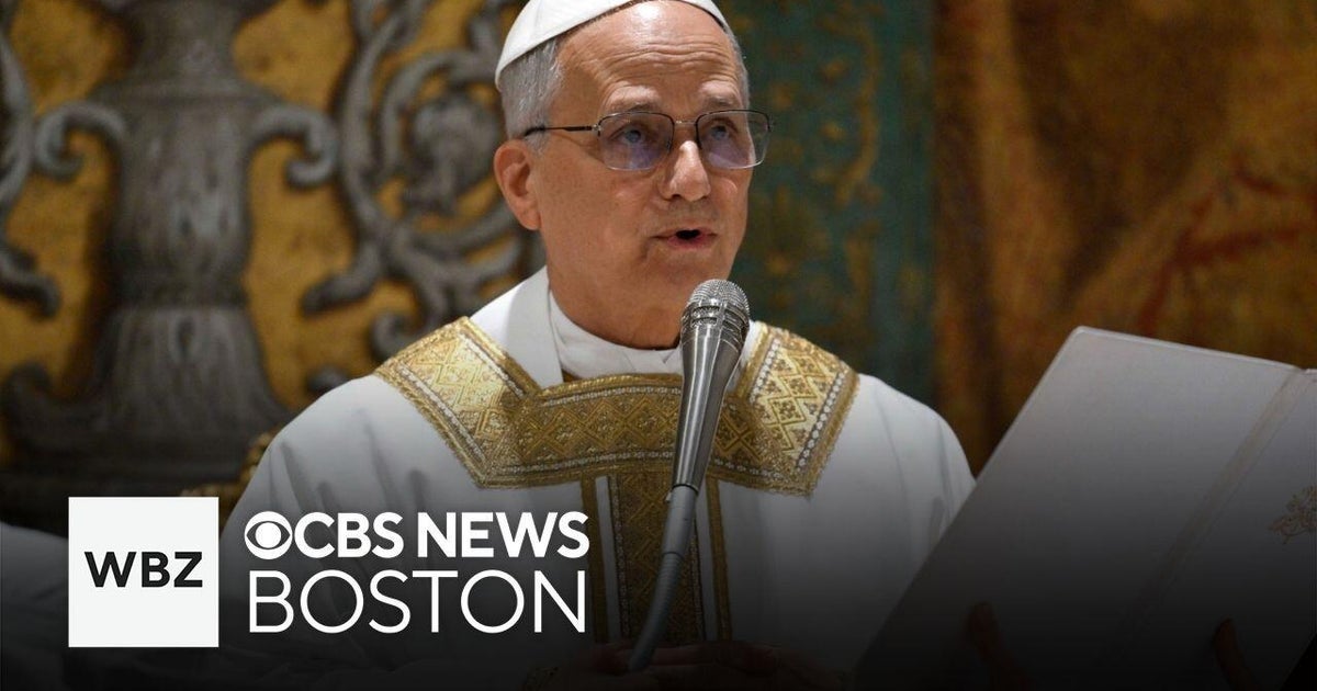 Pope Leo XIV hold mass on first full day as pontiff - CBS Boston