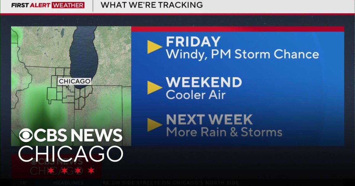 Windy Friday with storm chances late in Chicago - CBS Chicago