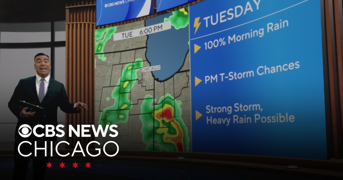 Rain, rain, and more rain on Tuesday in Chicago - CBS Chicago