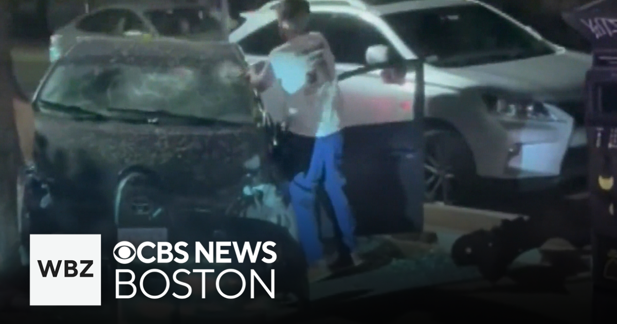 Boston police search for man who smashed car with hatchet in apparent ...
