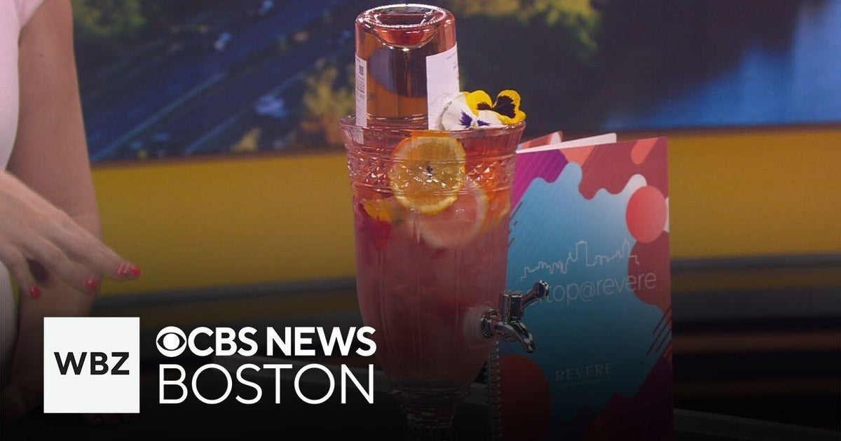 Summer cocktails at Rooftop at Revere Hotel Summer party - CBS Boston