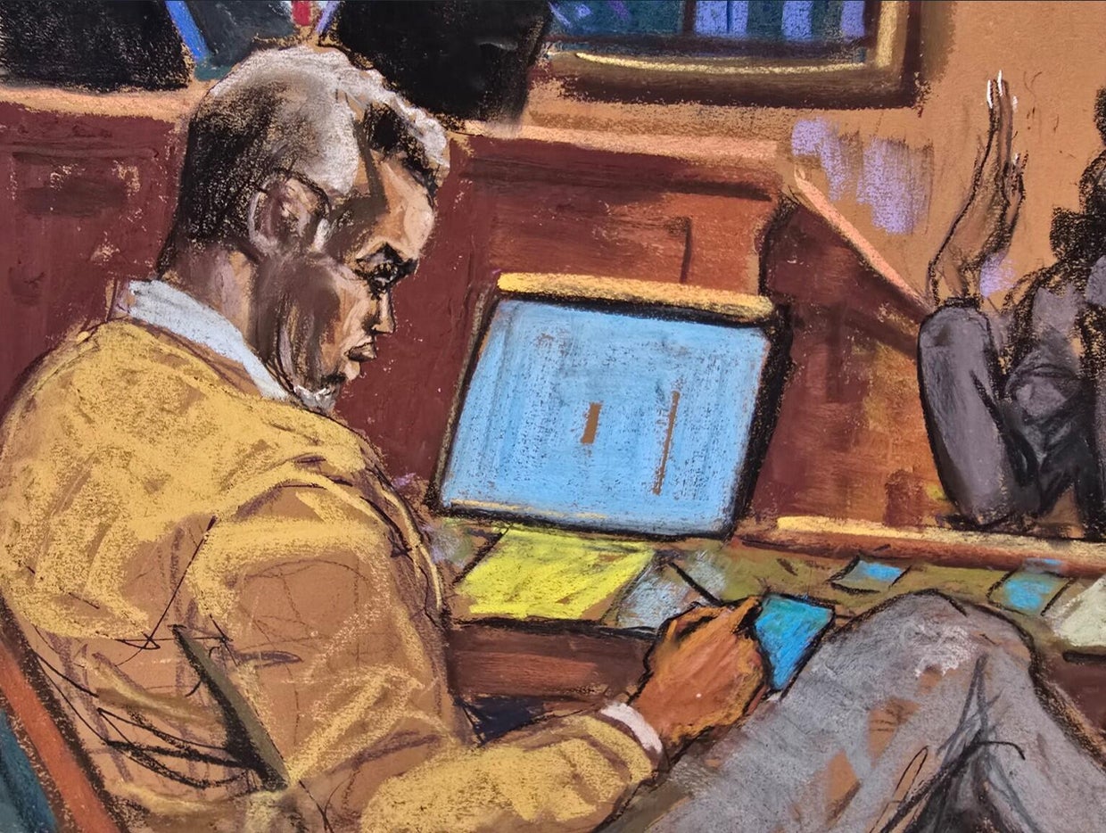 Sean "Diddy" Combs tells courtroom artist she makes him look like a ...