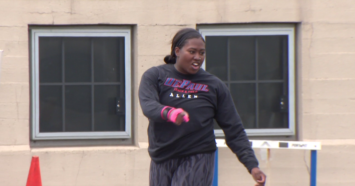 DePaul shot putter Kash Allen goes from walk-on to All-American - CBS ...