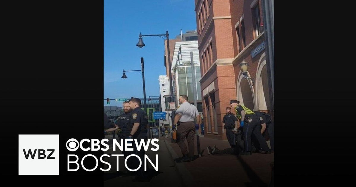 Man grabbed officer's gun near MGH and shot himself in foot, police say ...