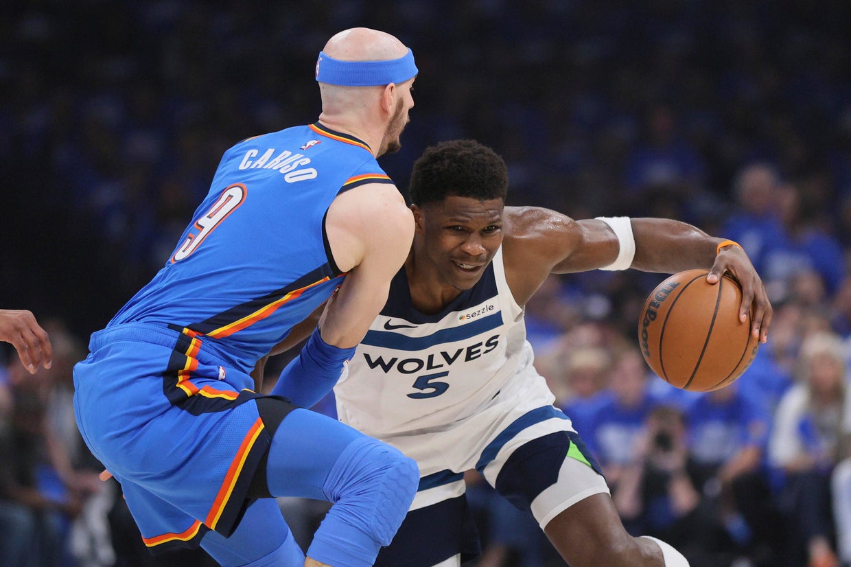 Thunder head to NBA Finals after 124-94 win over Timberwolves - CBS ...