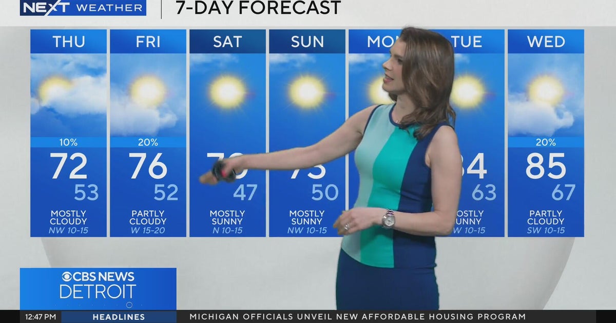 Still a little gloomy today, but a little warmer, too! - CBS Detroit