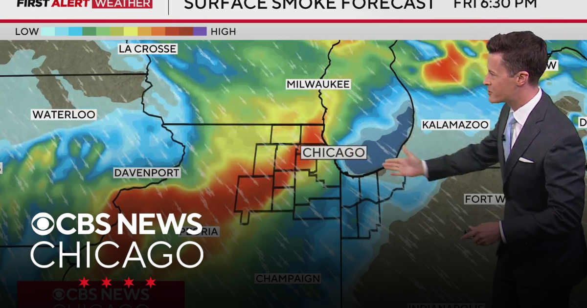 Unhealthy air quality in Chicago with evening thunderstorms - CBS Chicago