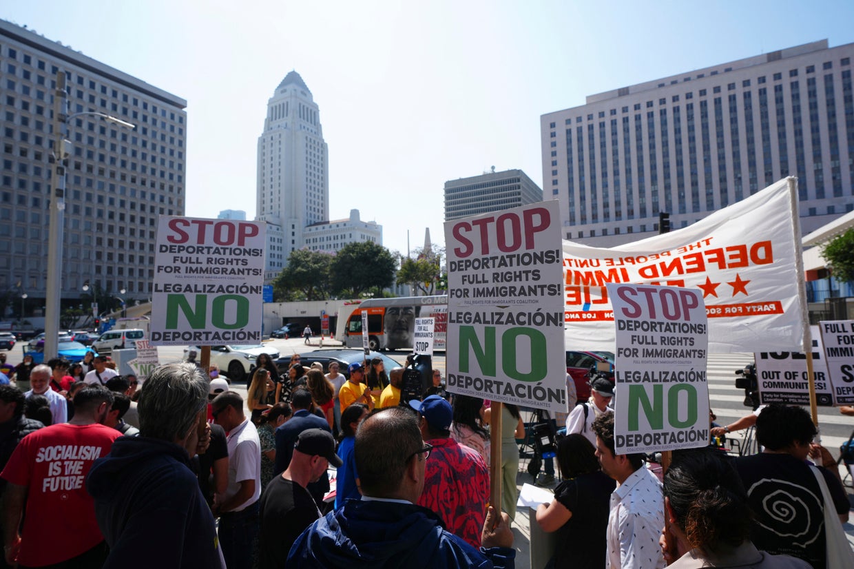 Protests held after dozens arrested in immigration operations across ...