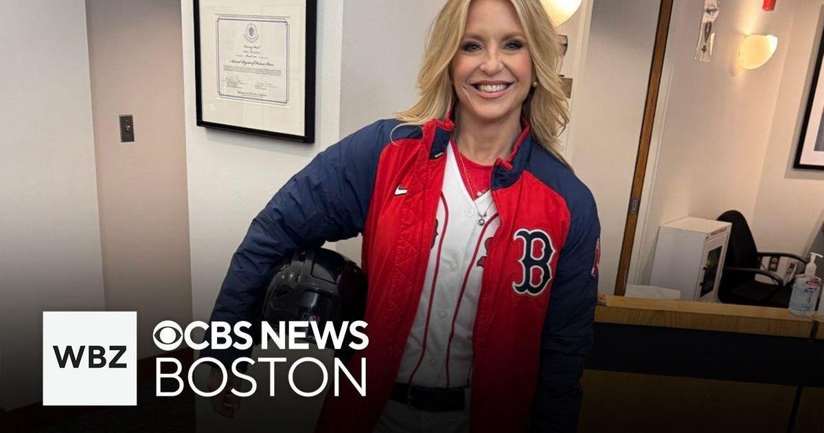 WBZ-TV anchor Paula Ebben gets to be Red Sox ball attendant at Fenway ...