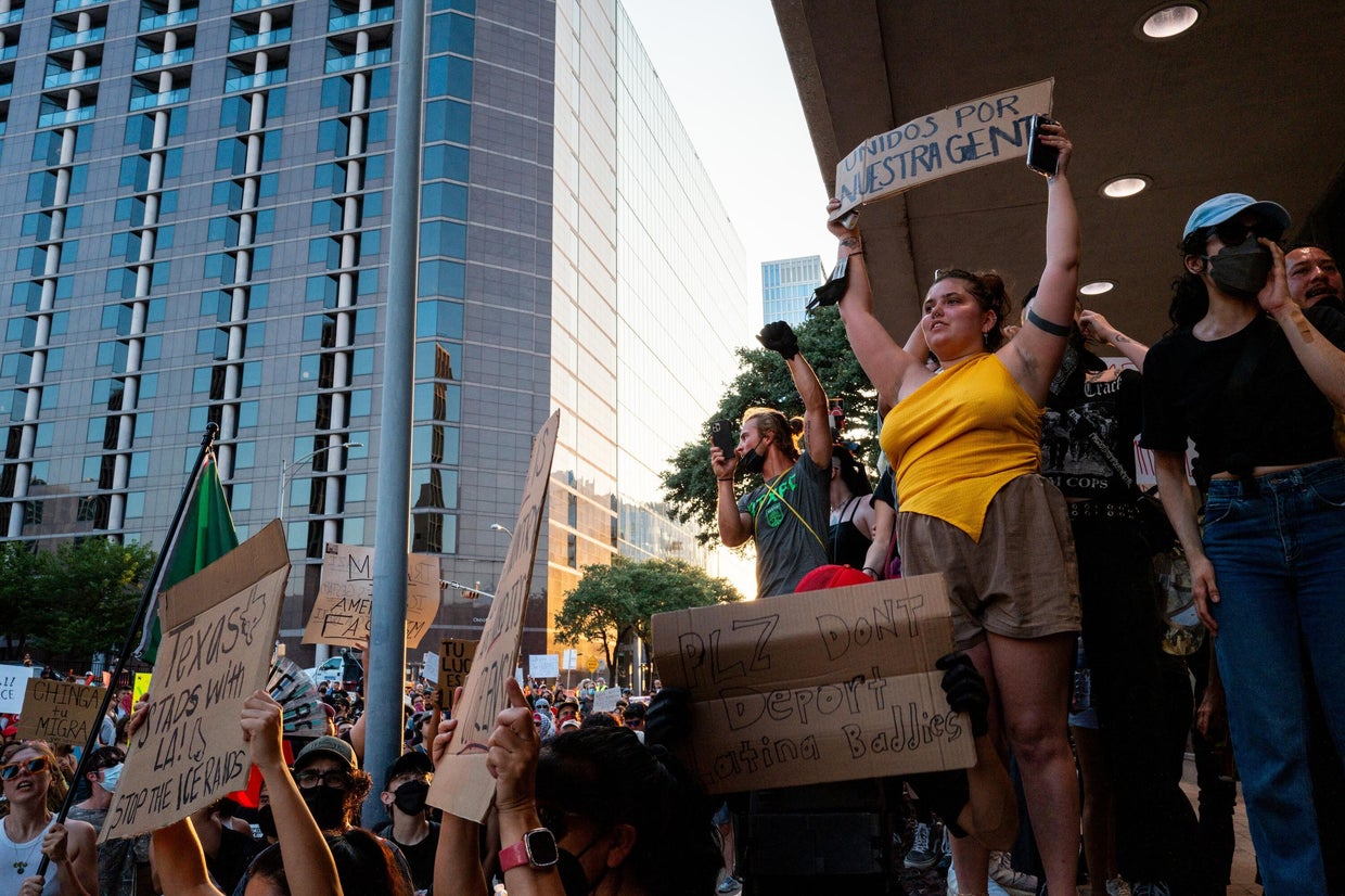 Protests against immigration raids spring up in cities across U.S ...