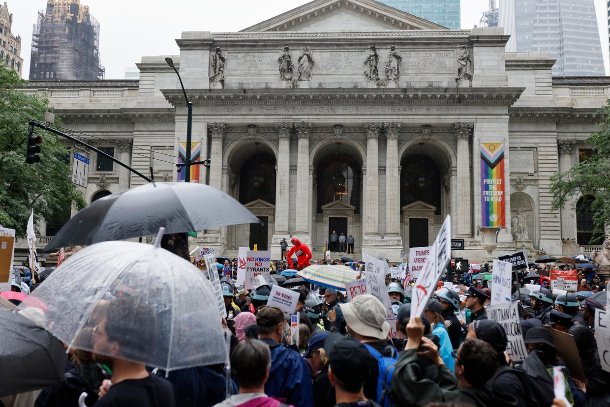 "No Kings" protests march in NYC and beyond. Here's what to know. - CBS ...