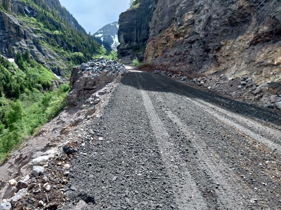 Rockfall damage repaired, popular Colorado high country road re-opened ...