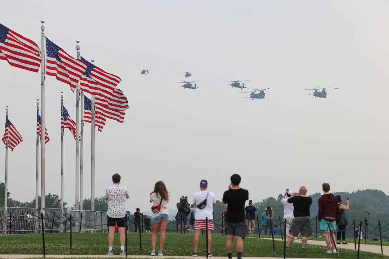 Trump military parade marks Army's 250th birthday in Washington, D.C ...