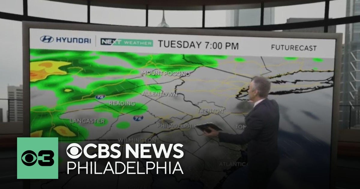Stray showers Tuesday night in Philadelphia region - CBS Philadelphia