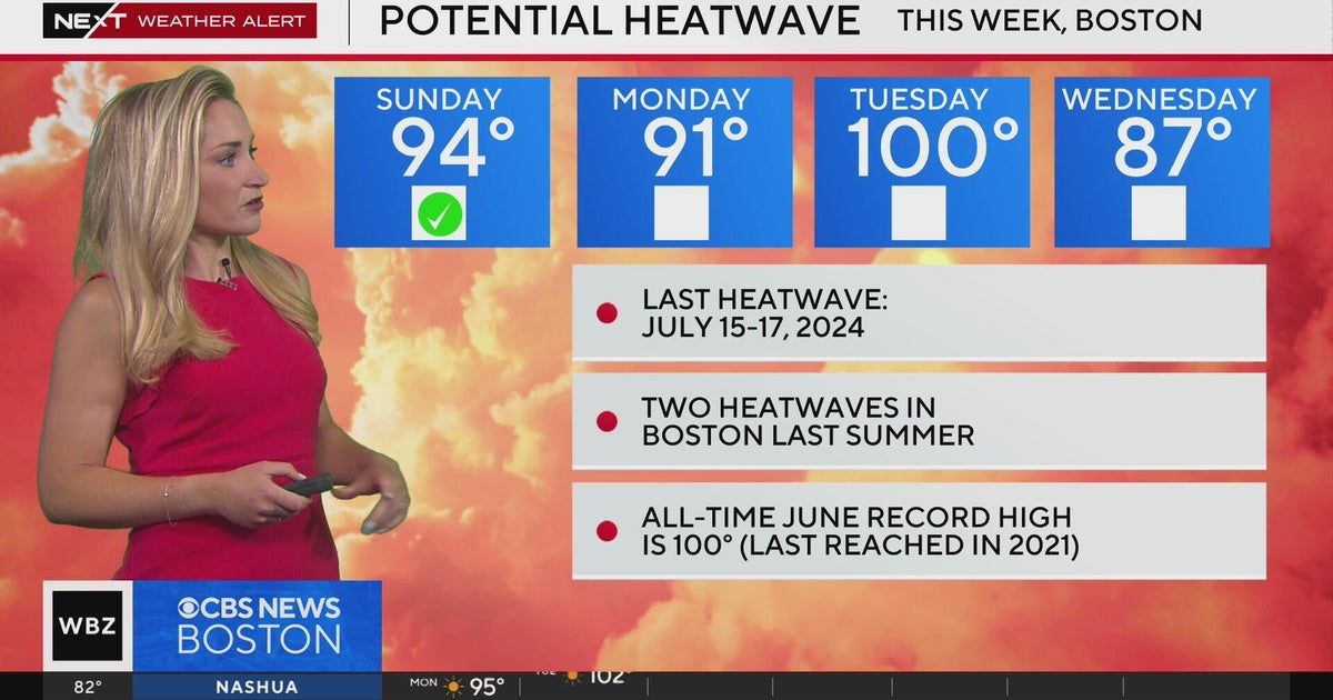 Next Weather: WBZ midday forecast for June 23, 2025 - CBS Boston