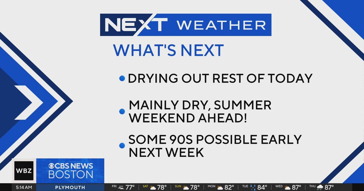 Next Weather: WBZ morning forecast for July 11, 2025 - CBS Boston