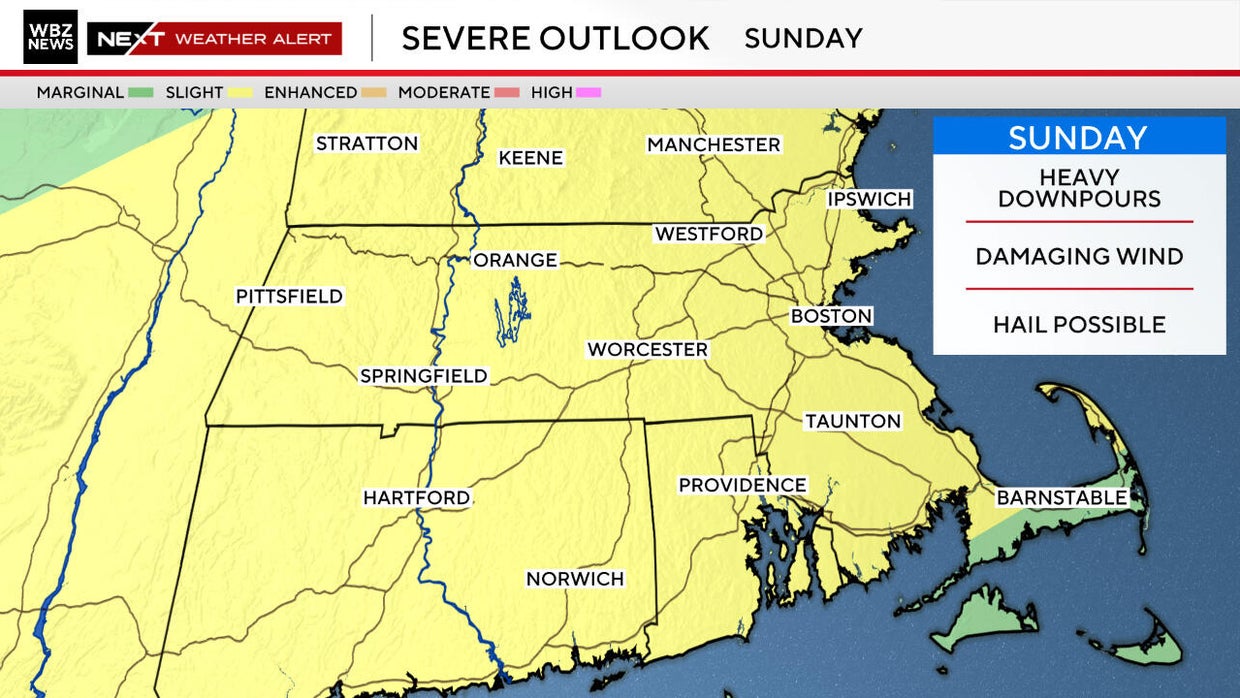 Weather maps show storms could bring small hail to Boston area today ...