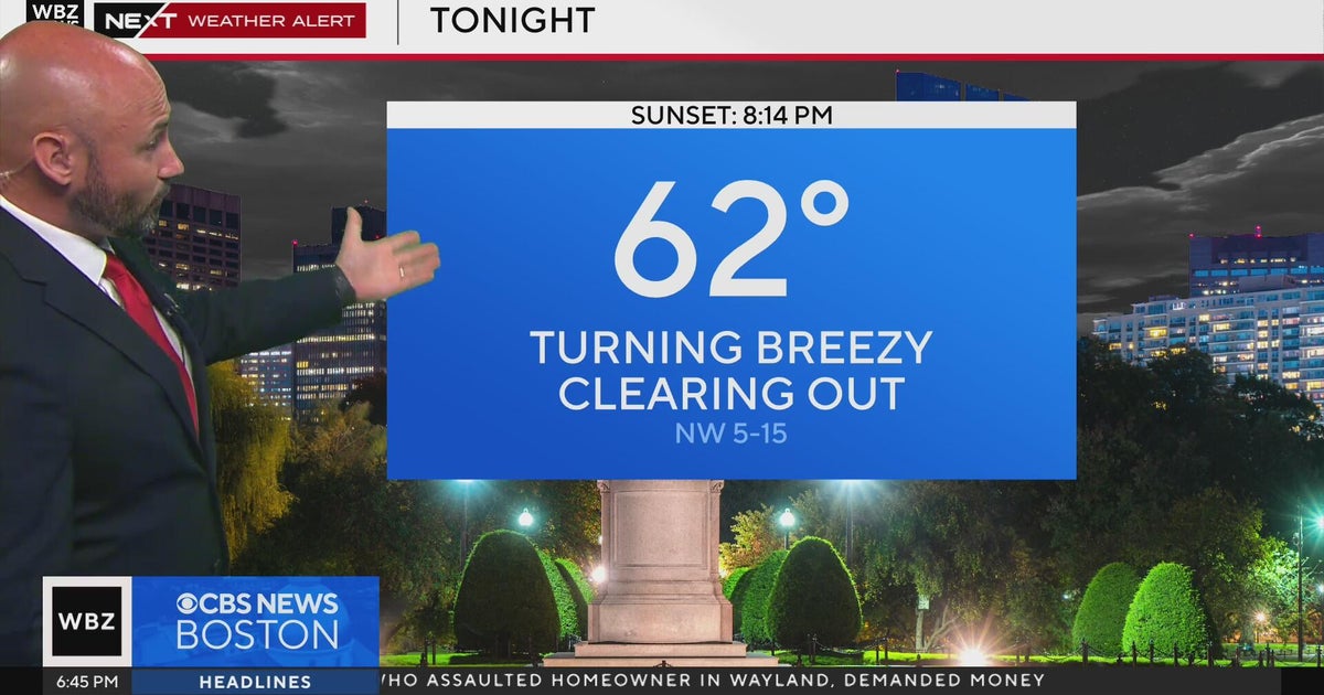 Next Weather: WBZ evening forecast for July 20 - CBS Boston