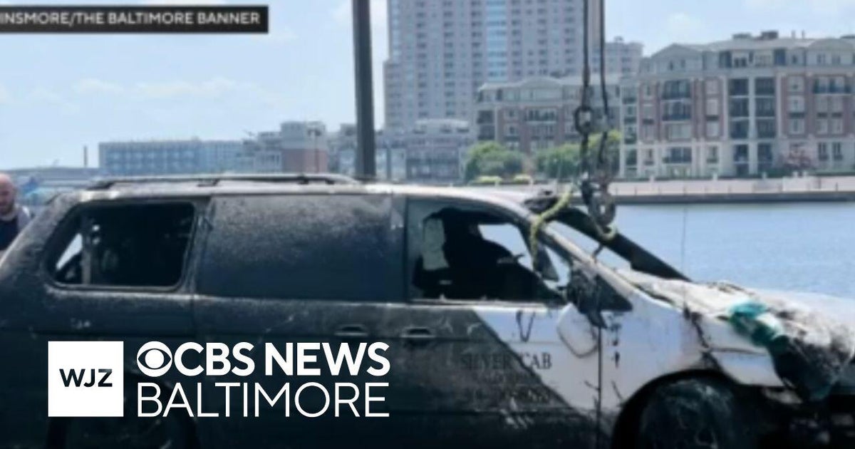 Van pulled out of Baltimore's harbor with body, police say - CBS Baltimore