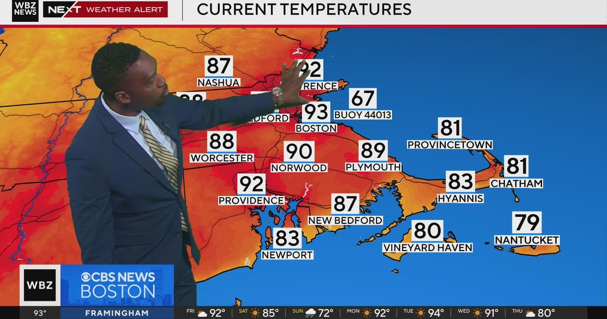 Next Weather: WBZ midday forecast for July 25 - CBS Boston
