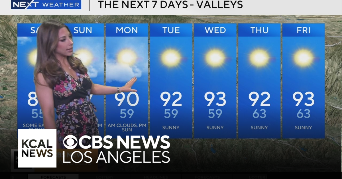 Alex Biston's 6 a.m. forecast | NEXT Weather - CBS Los Angeles