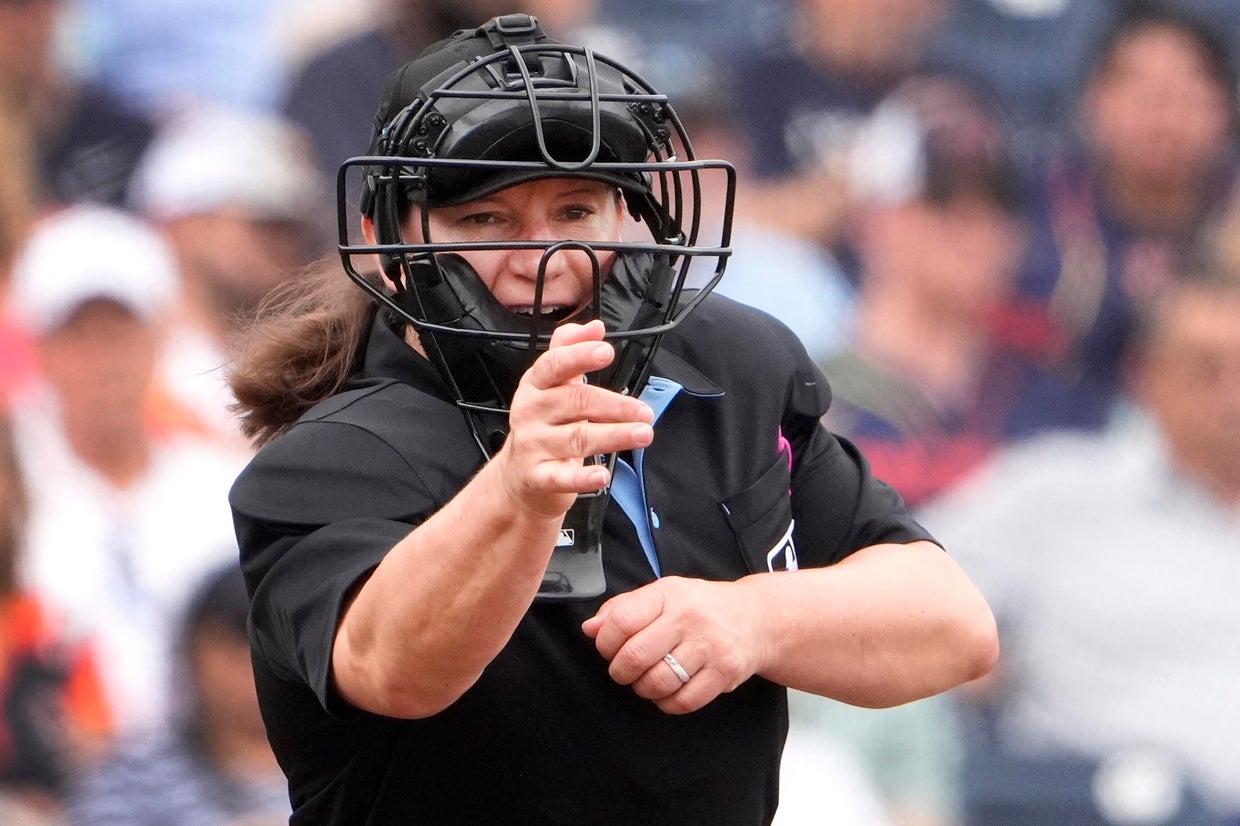 MLB calling up first female umpire for Marlins-Braves games this ...