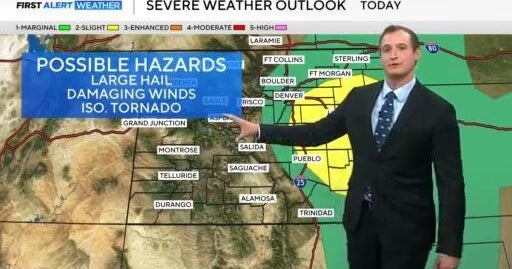 Large hail threat in Denver and across Colorado Saturday - CBS Colorado