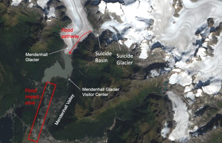 Alaska's Mendenhall Glacier begins releasing floodwater, some residents ...